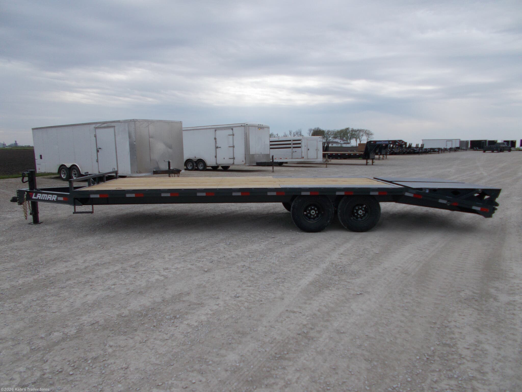 8x24 Deckover/Flat Deck Trailer for sale | New Lamar 102X24' Deckover ...