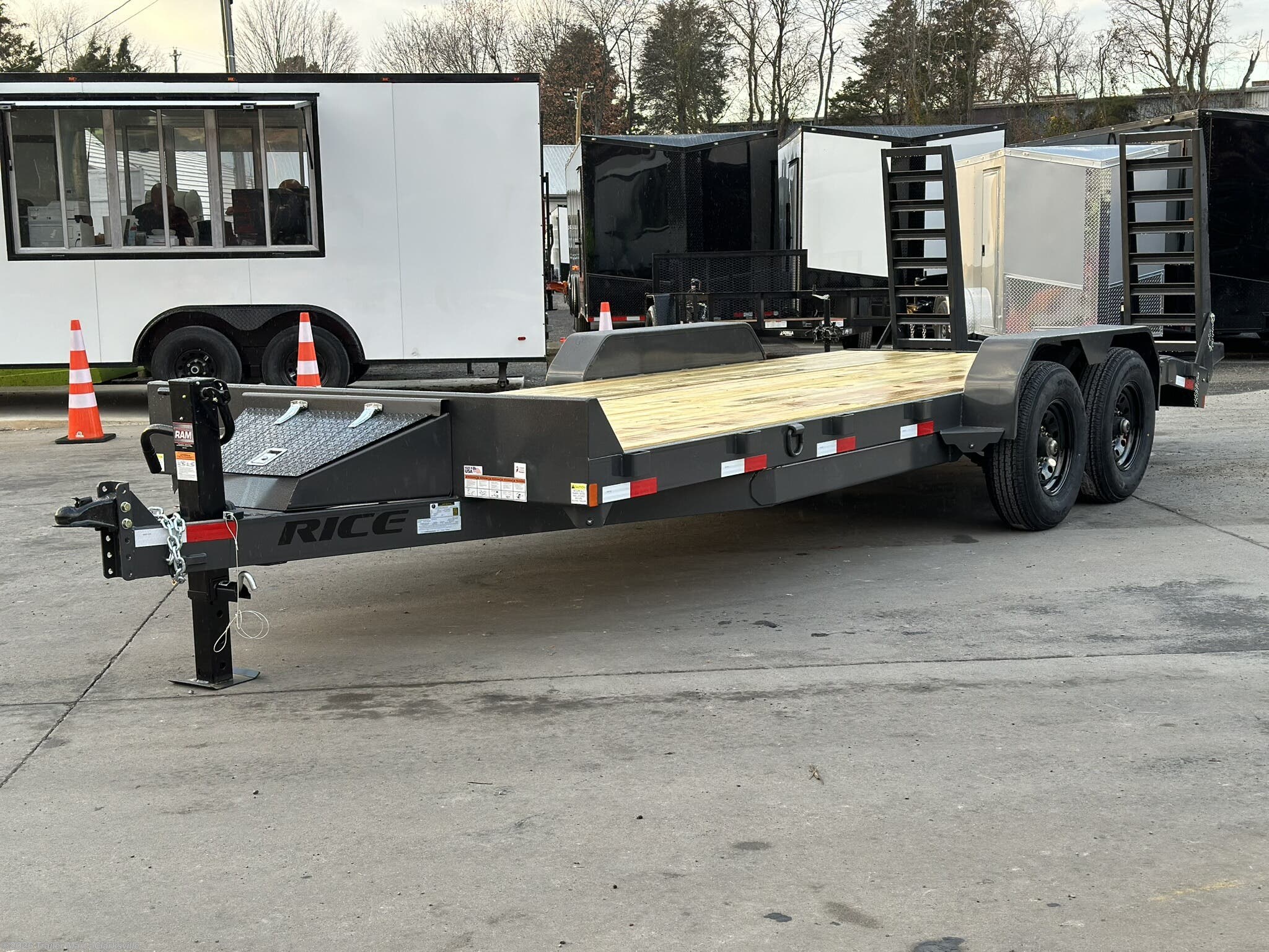 7x20 Equipment Trailer for sale | New Rice Trailers 20' MAGNUM ...